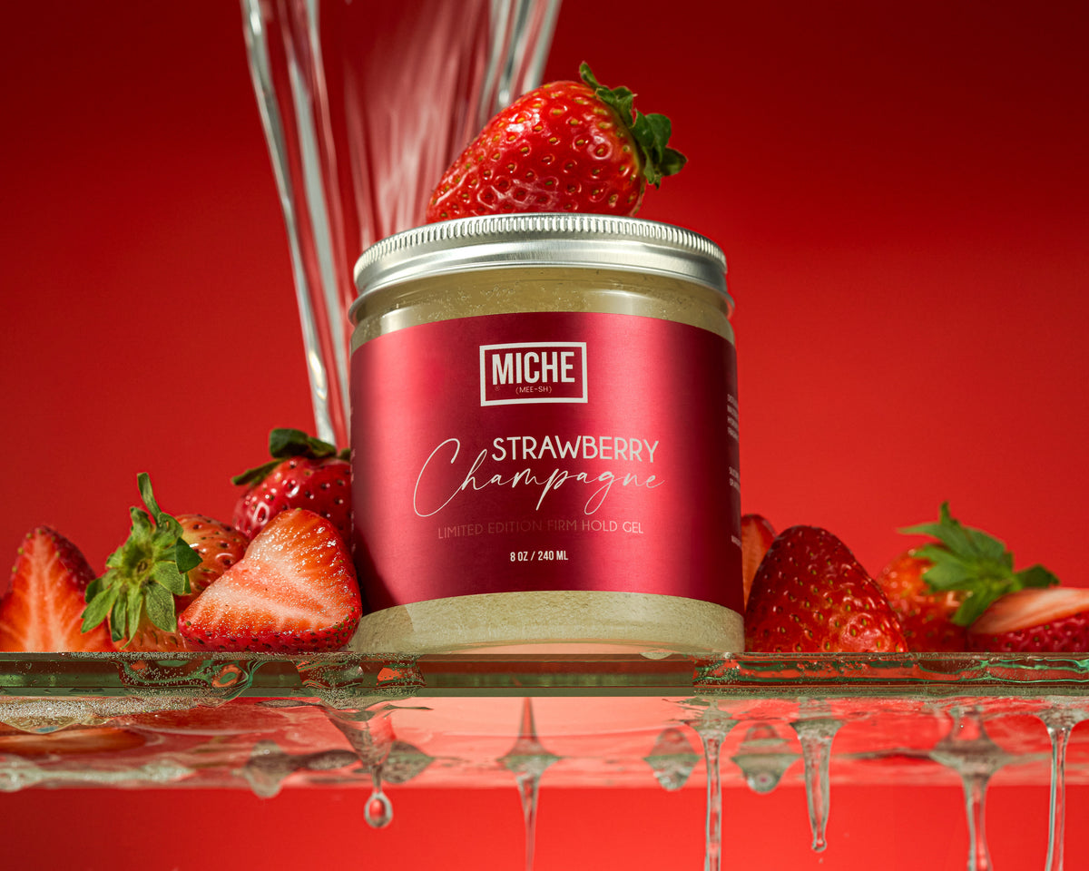 Strawberry Champagne Anti-Humidity Firm Hold Hair Gel – Miche Beauty
